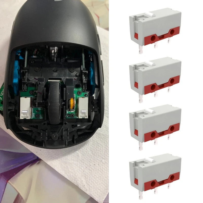 4Pcs Mouse Micro Switch DMP1101 50 Million Clicks for Mouse Mute Button ...