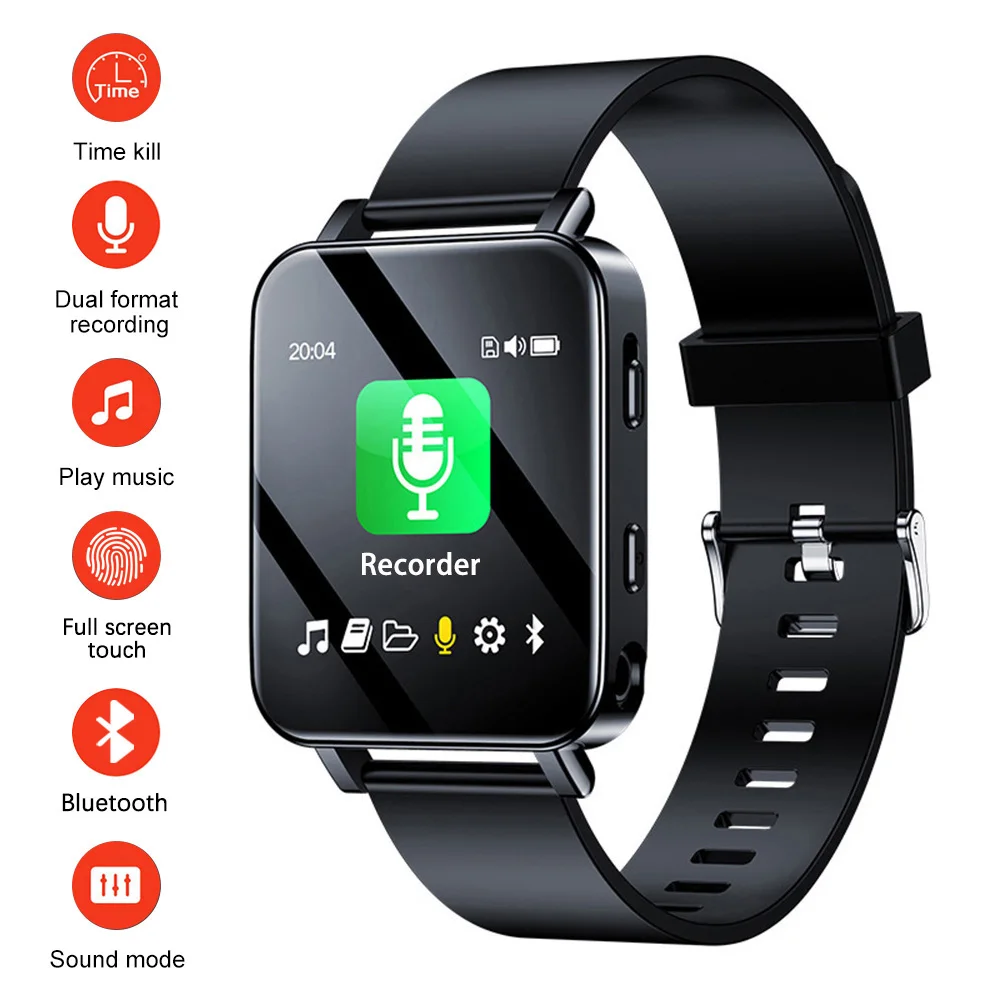 Digital Voice Recorder Wristband Bracelet MP3 Player Hi-fi Noise ...