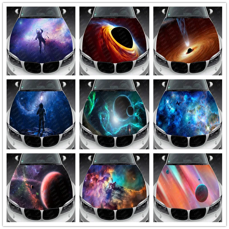 Space Dream Car Hood Decal, Sticker, Graphic, Wrap Decal, Truck Decal ...