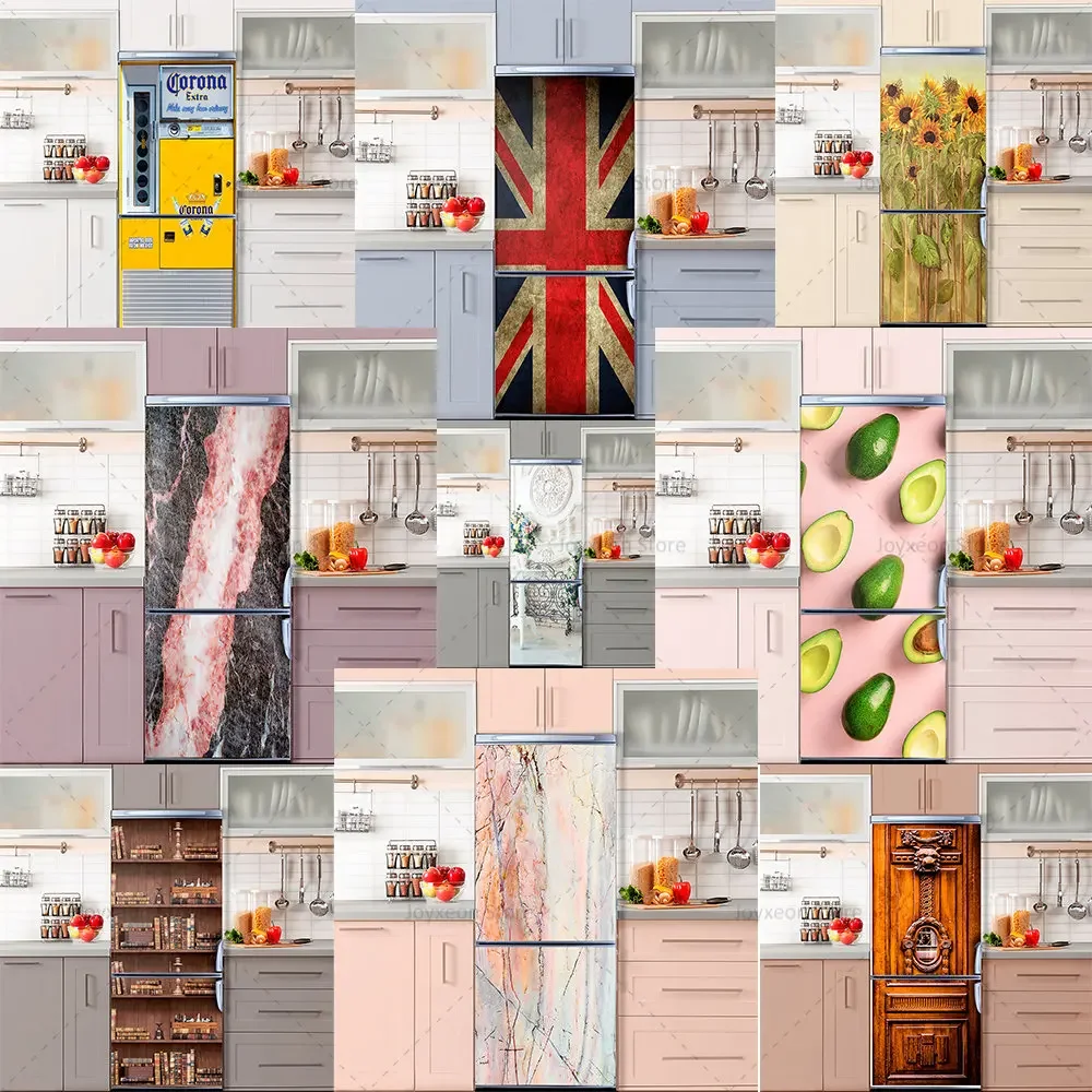 Brand-New-Multi-style-Graffiti-Retro-Refrigerator-Stickers-PVC ...