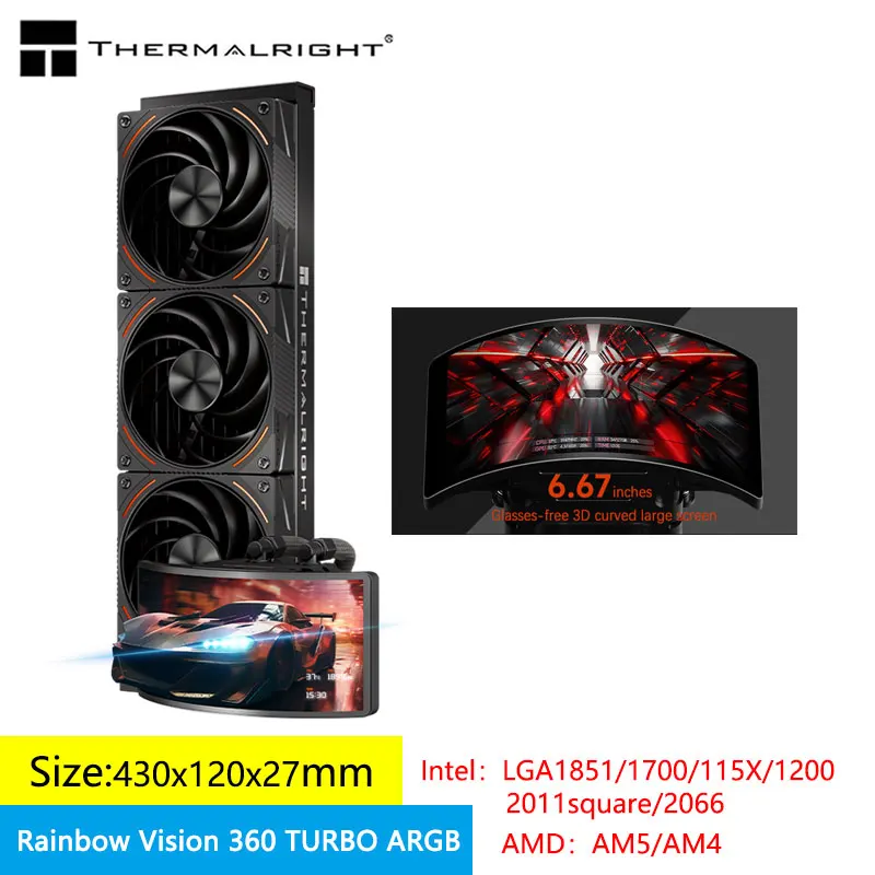 Thermalright Rainbow Vision 360 Turbo ARGB Black: Real-World ...