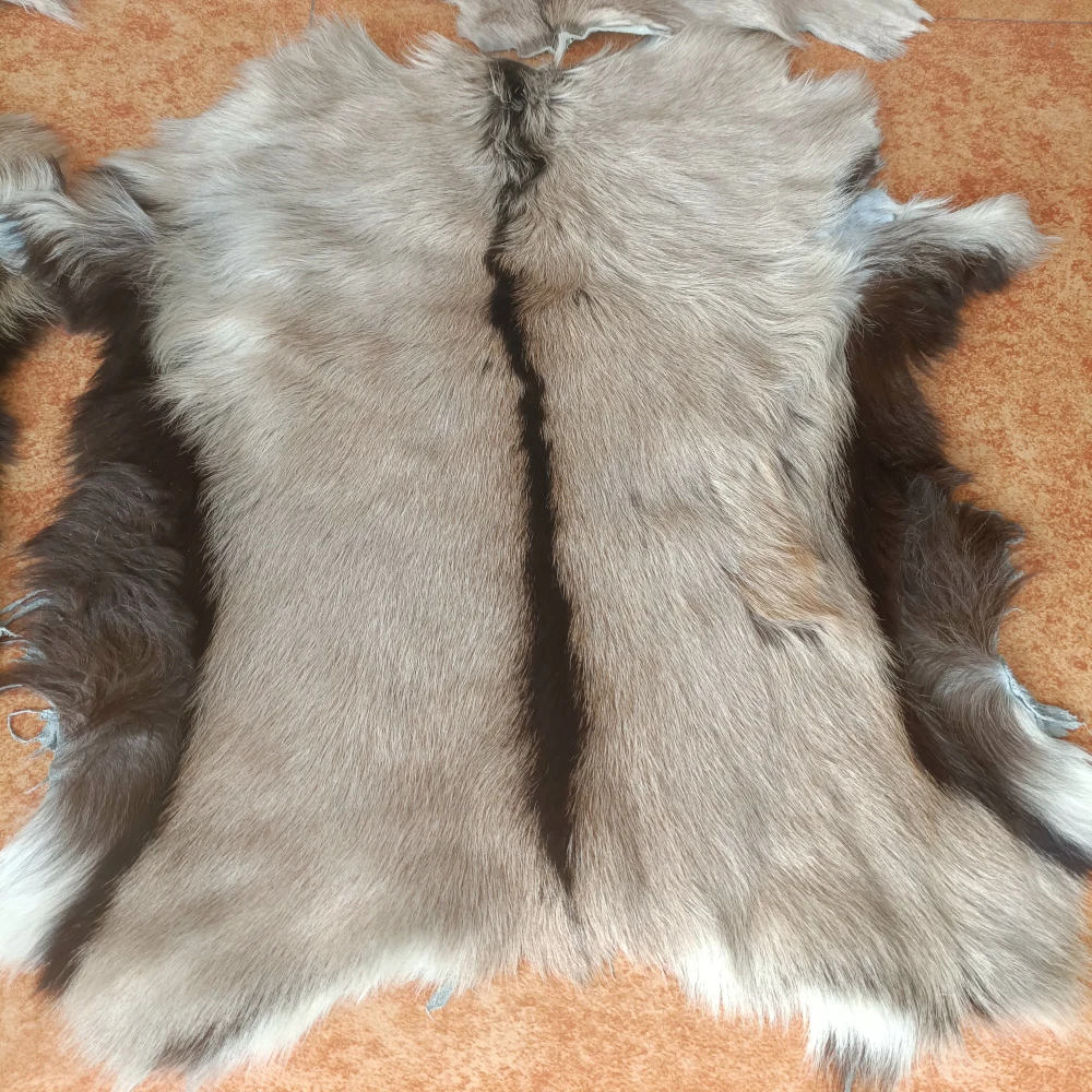 1-10-Pieces-Light-Brown-Real-Antelope-Skin-Rug-Pelt-Sheepskin-Natural ...