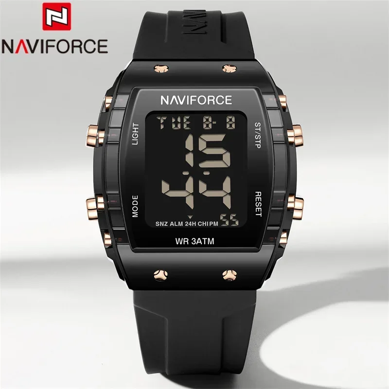 NAVIFORCE Digital Watch Men Military Sport Chronograph Wristwatch Date ...