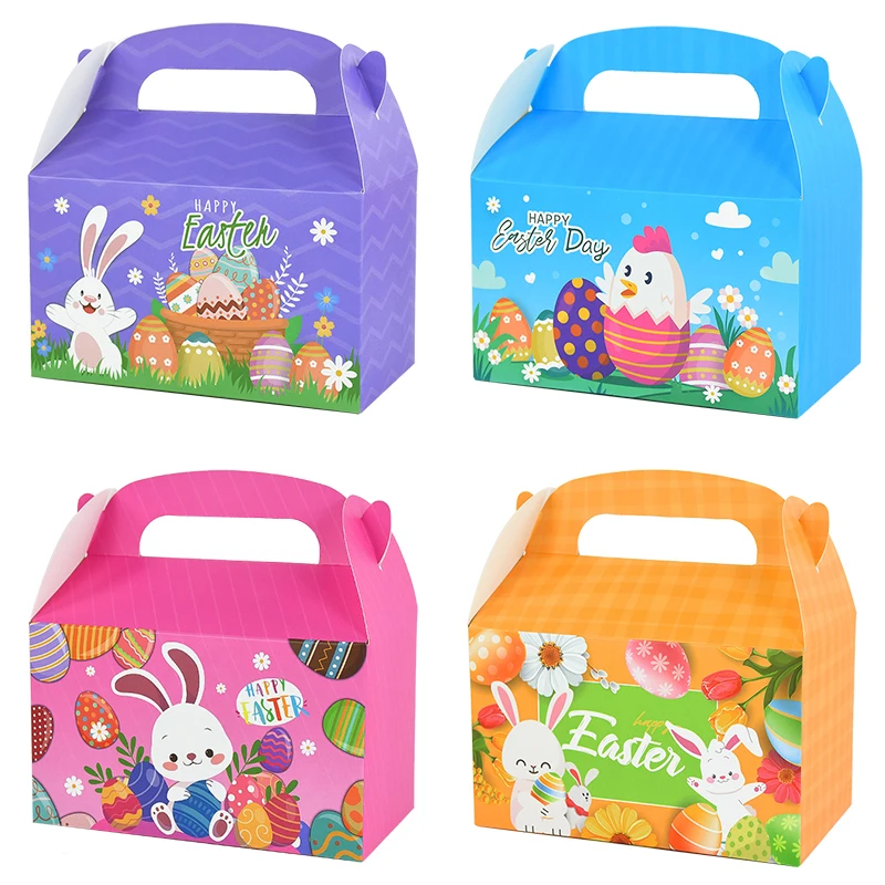5Pcs-Cute-Rabbits-Cookies-Candy-Gift-Box-Portable-Cute-Easter-Packing ...