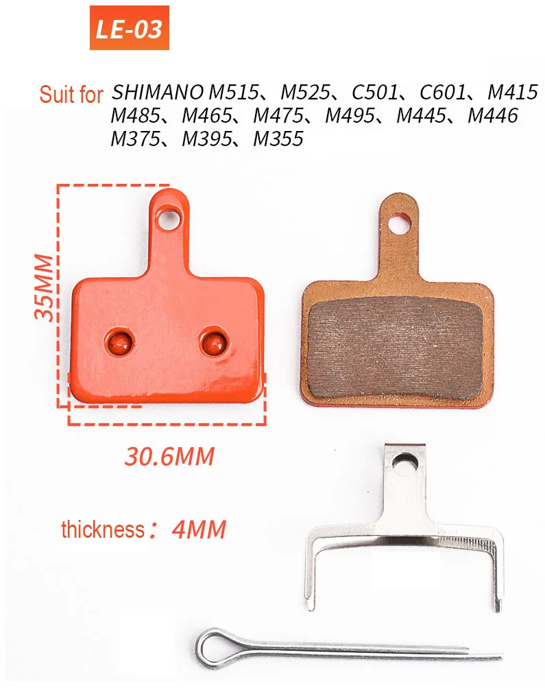 25 Pair/Set Optimize Your Ride: Resin E-Bike Brake Pads For Enhanced ...