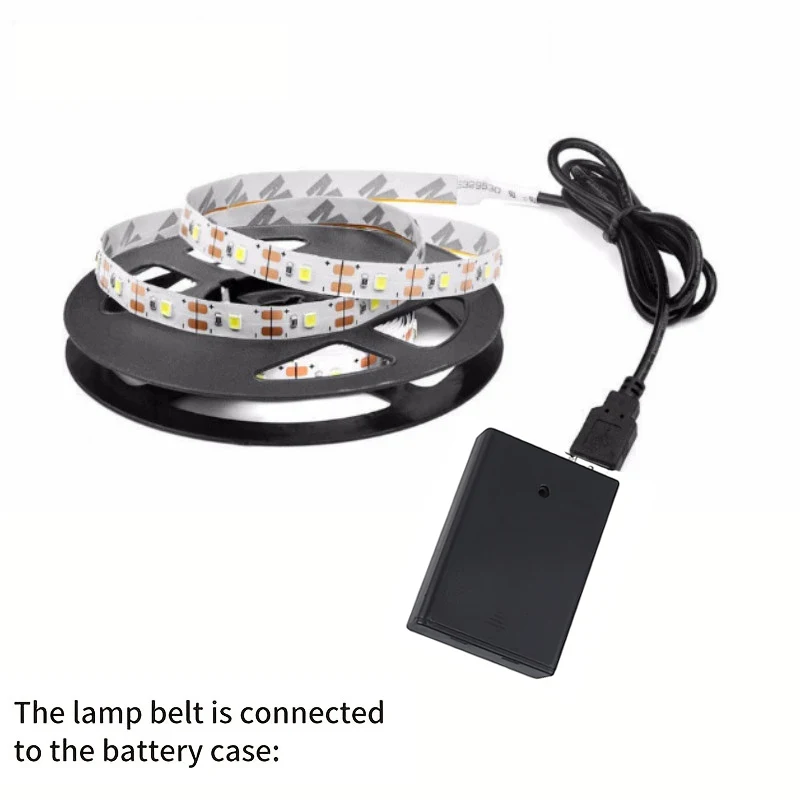 Battery-Box-Charging-5V-USB-Led-Strip-Light-Tape-For-Smart-TV-Backlight ...