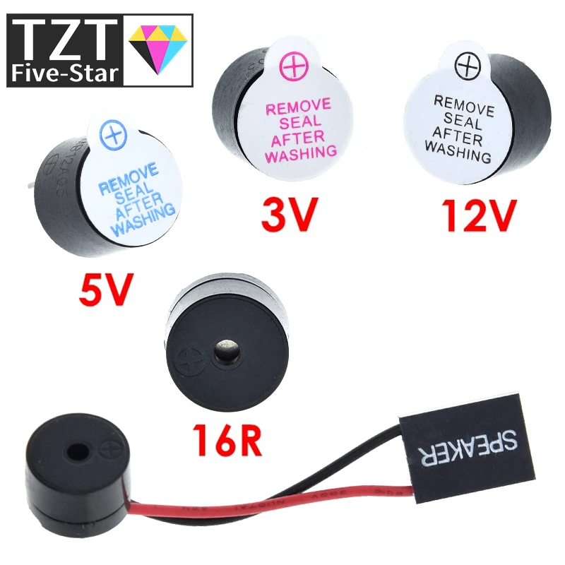 10pcs-3V-5V-12V-Active-Buzzer-Magnetic-Long-Continous-Beep-Tone-12-9 ...