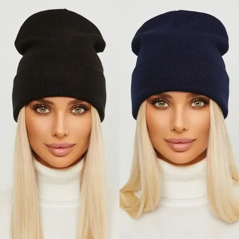 Bonnets-tricot-s-unisexes-pour-adultes-bonnets-chauds-casquettes ...