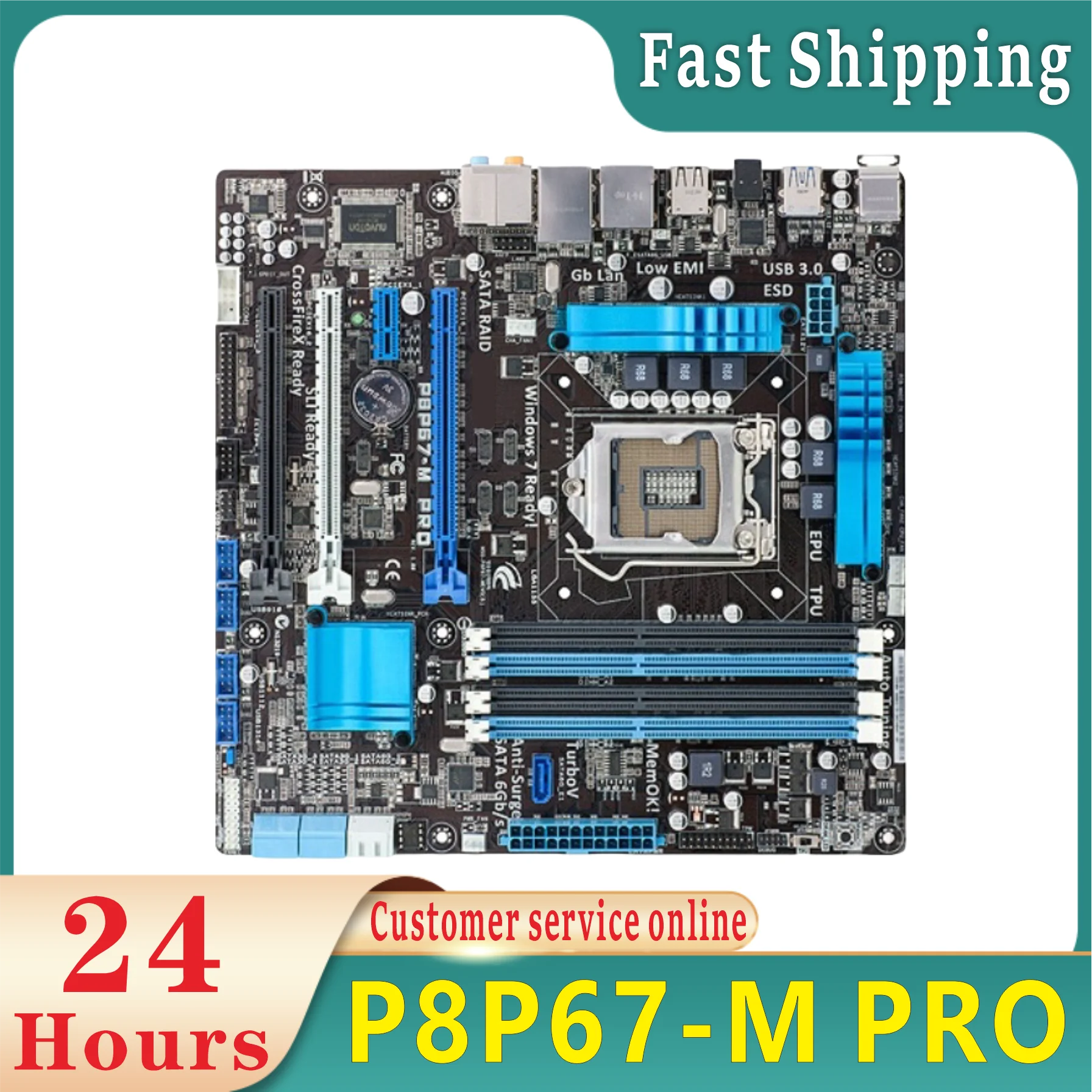 P8P67-M-PRO-computer-board-LGA-1155-DDR3-32G-for-Intel-P67-P8P67 ...