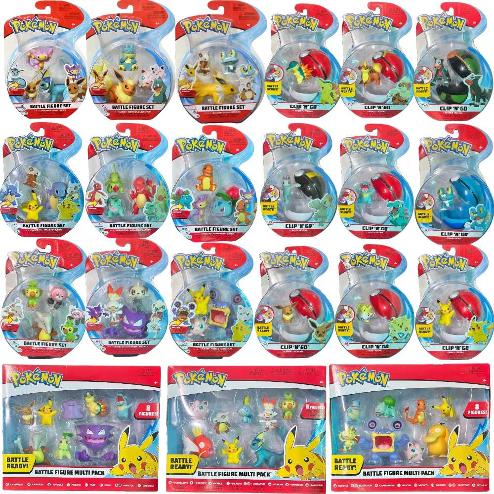 Genuine-WCT-Pokemon-Battle-Feature-Figures-Mew-Gengar-Charmander ...