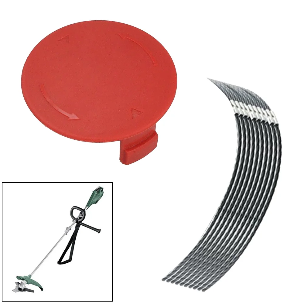 10pcs-Trimmer-Cutting-Spool-Lines-1pc-Spool-Cover-Cap-For-BOSCH-AFS-23 ...