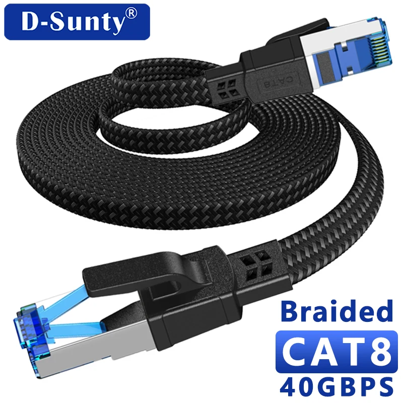 Cat8 Ethernet Cable 10M 20M 30M 40Gbps 2000MHz Internet Network Lan ...