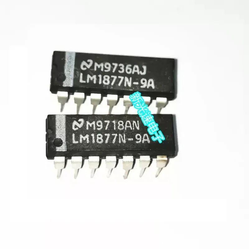 10 個 LM1877N LM1877N-9A LM1877 DIP-14 真新しいオリジナルデュアルチャンネルオーディオパワーアンプチップ ...