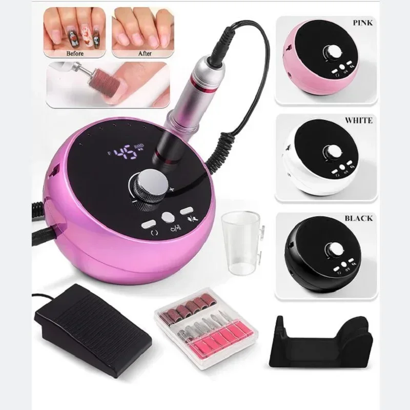 45000RPM-Electric-Nail-Drill-Professional-Manicure-Machine-With ...