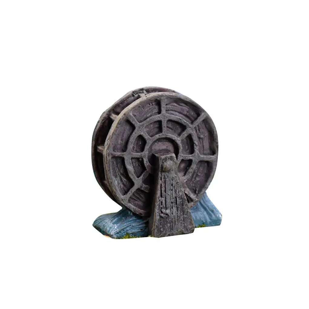 Water-Wheel-Miniature-Figures-Resin-Garden-Terrarium-Decoration ...