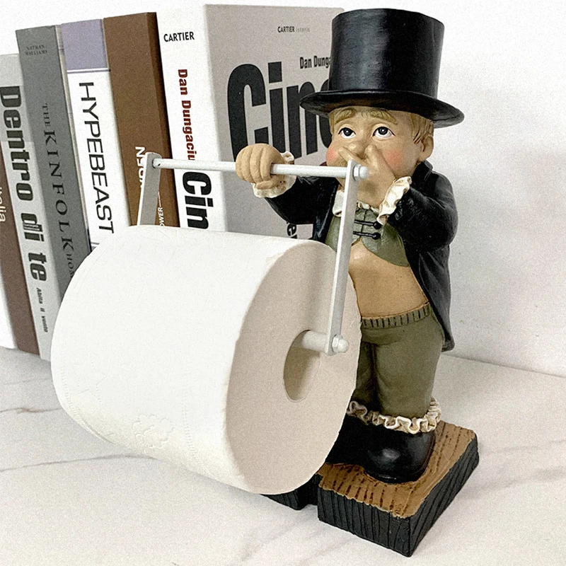 Funny Butler Toilet Paper Holder | Toilet Paper Holder Figures | Toilet ...