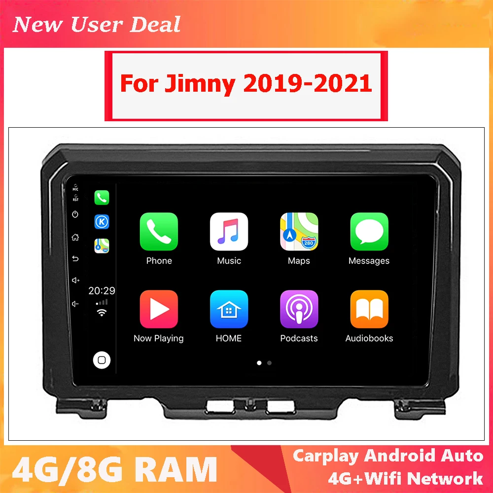 Car Multimedia Head Unit Android 12.0 Radio for Suzuki Jimny 2019 2020 ...