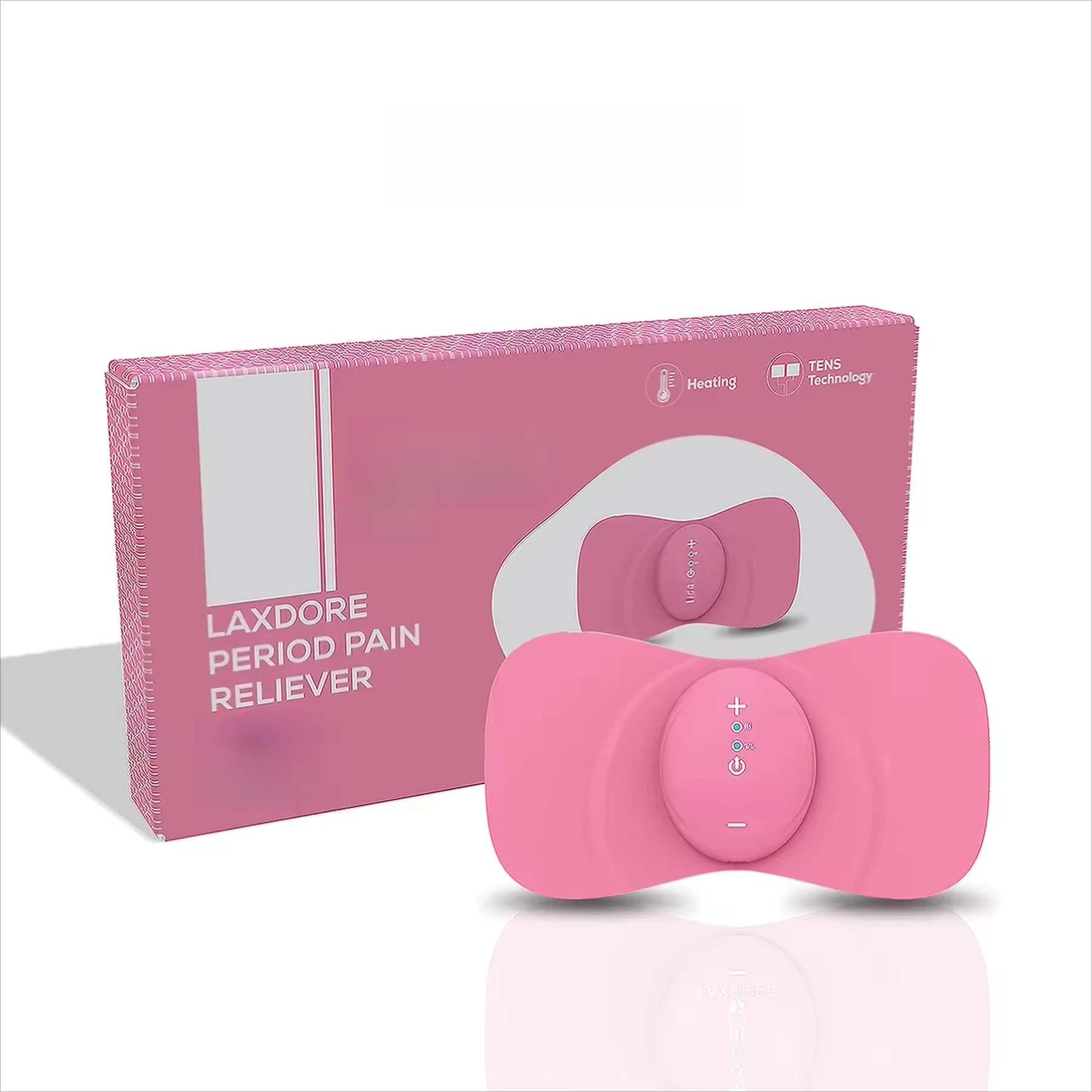 EMS Muscle Stimulation Mini Heating Massager TENS Unit Menstrual Heat ...