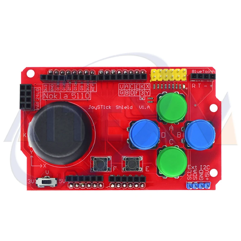 PS2-Joystick-Shield-V1-A-for-arduino-Expansion-Board-Analog-Keyboard ...