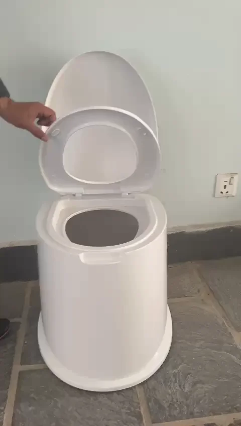Portable Toilet Commode Outdoor Indoor Best For Old And Sick With Two ...