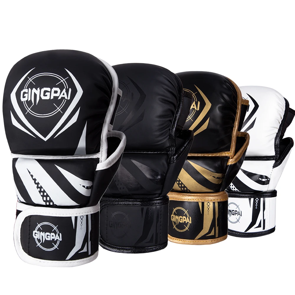 Half-Finger-Boxing-Set-MMA-Training-Competition-Boxing-Gloves-Five ...