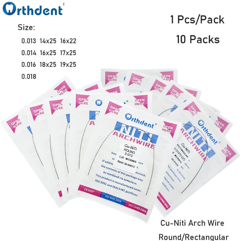 10-Packs-Dental-Copper-Nickel-Titanium-Arch-Wires-Orthodontic-Cu-Niti ...