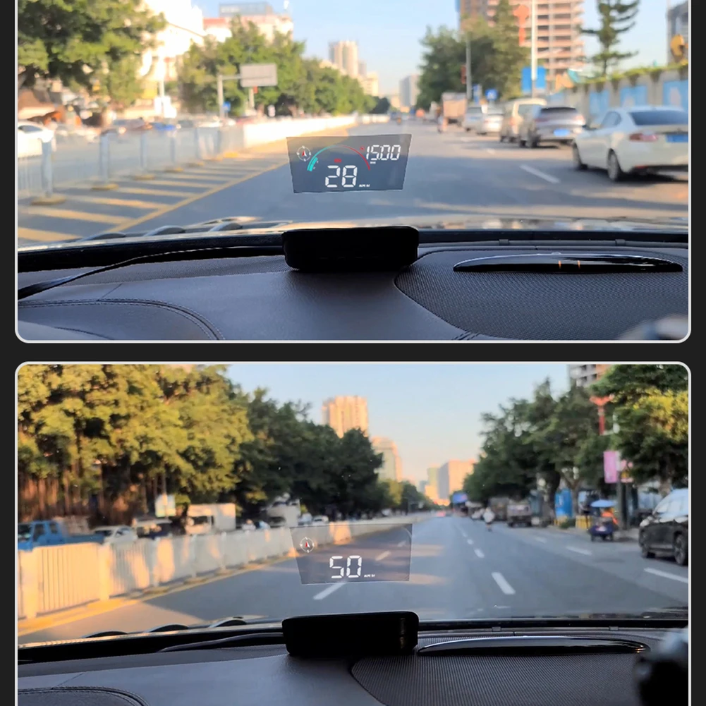Digital-HUD-with-Odometer-Car-Head-Up-Display-Projector-Screen-Speed ...