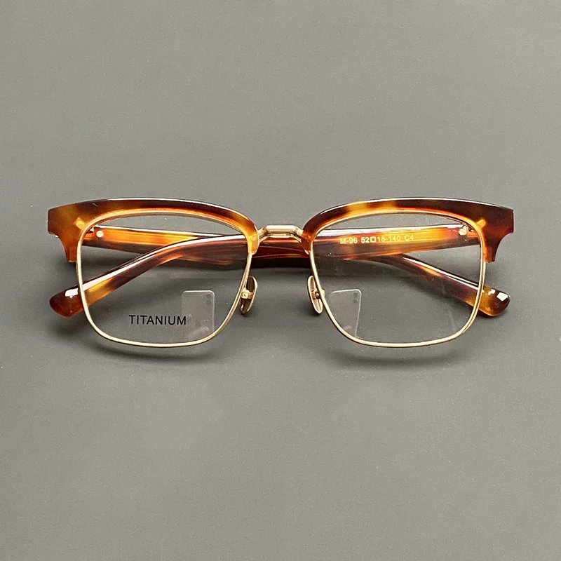 High-quality-clamshell-half-frame-glasses-Men-s-prescription-glasses ...