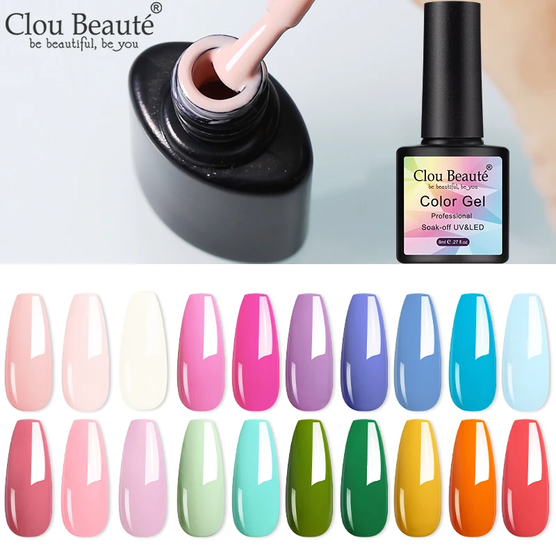 Clou-Beaute-8ml-99Colors-Gel-Nail-Polish-Vernis-Semi-Permanant-Soak-Off ...