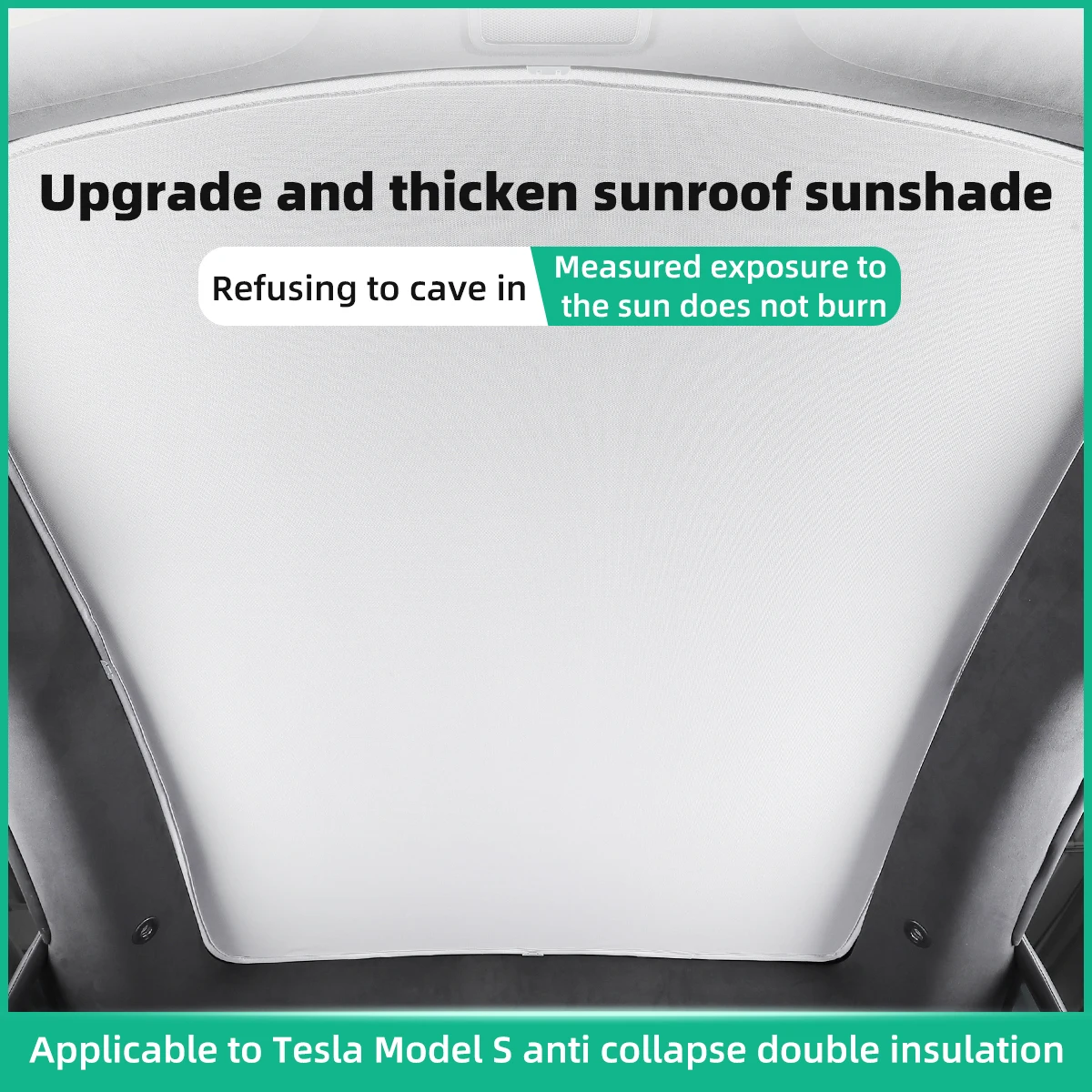LUCKEASY-For-Tesla-Model-S-2019-2021-Car-Skylight-Sunshade-Net-Sunproof ...