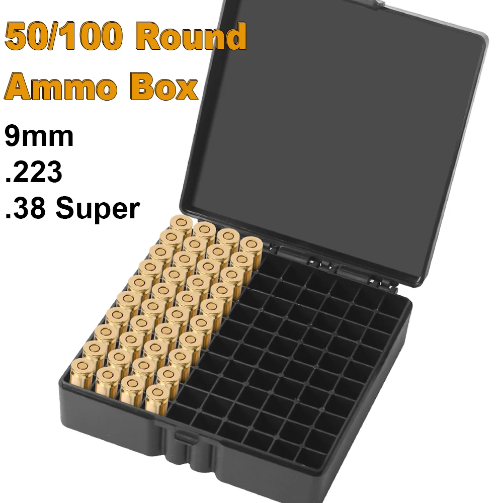 50-100-Rounds-Tactical-Ammo-Box-9mm-223-38-Super-Caliber-Shotgun-Shell ...