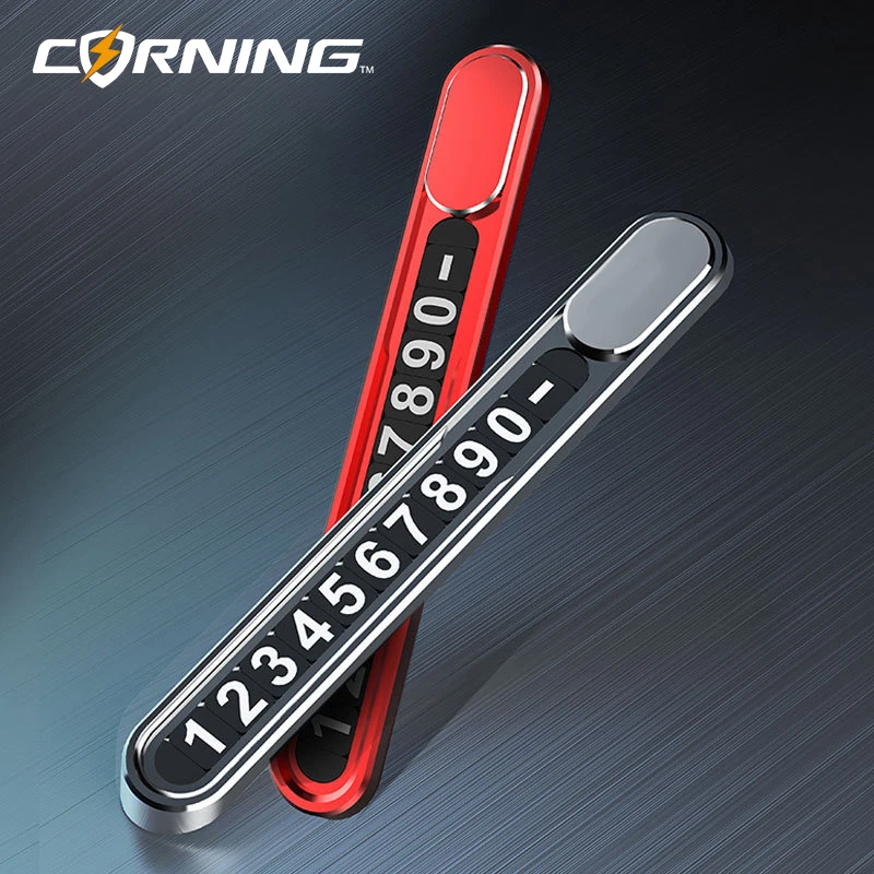 Car-Temporary-Parking-Phone-Card-Hidden-Telephone-Number-Plate-Metal ...