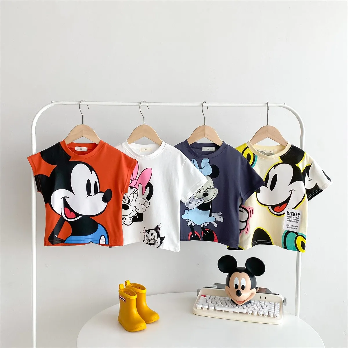Mickey-Round-Neck-Trendy-And-Fashionable-Short-Sleeves-Boys-And-Girls ...