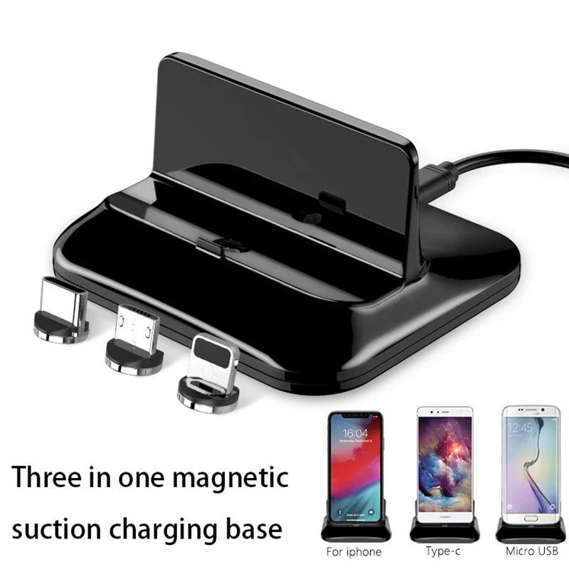 USB Cable Sync Cradle Charger Base For iOS Xiaomi Samsung Huawei ...