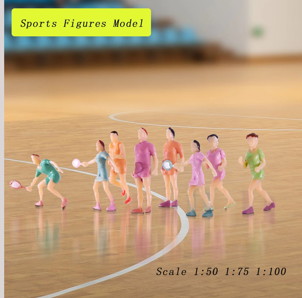 15pcs-1-50-1-100-ABS-Painted-Miniature-Sports-Figures-People-Model ...