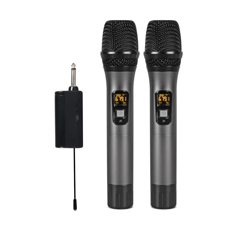 AD-231-Dual-UHF-Wireless-Microphone-Professional-Dynamic-Handheld ...
