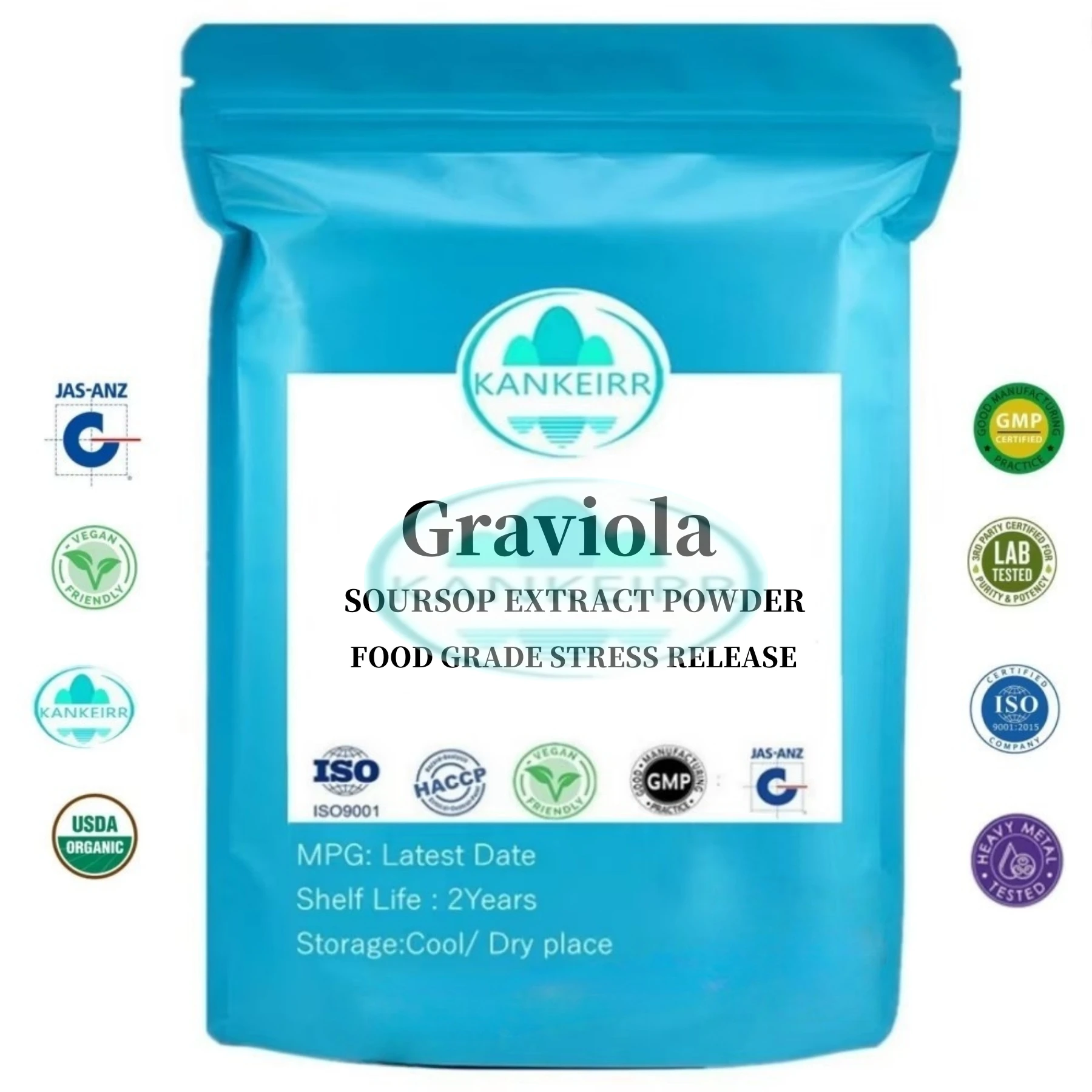 Customized 100% Graviola Extract Powder 20:1 Proportion Packaging Bulk ...