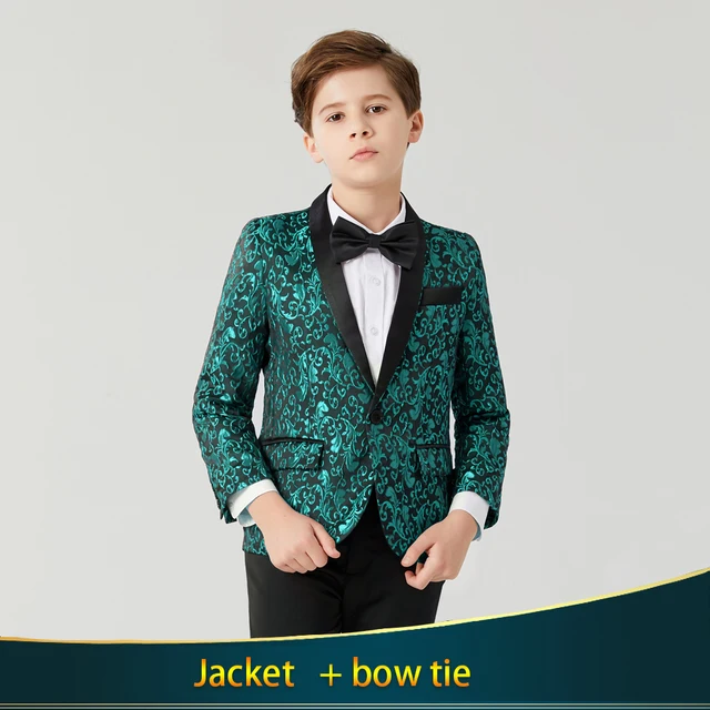 Boy's Casual Suit Blazer Flower Boy Suit Dress For Wedding Children ...