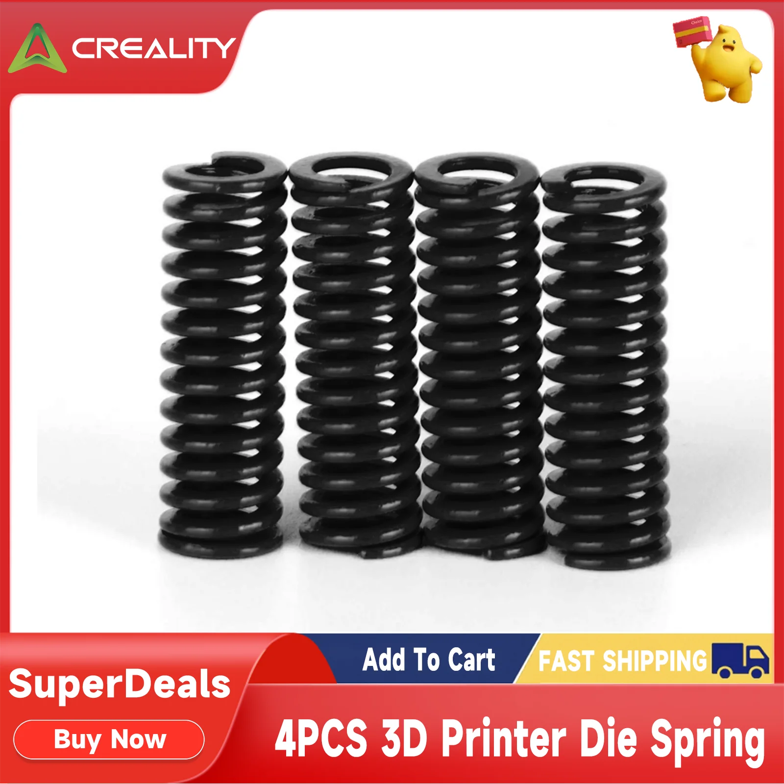 Creality 4PCS 3D Printer Die Spring 8mm OD 25mm Length Compression ...