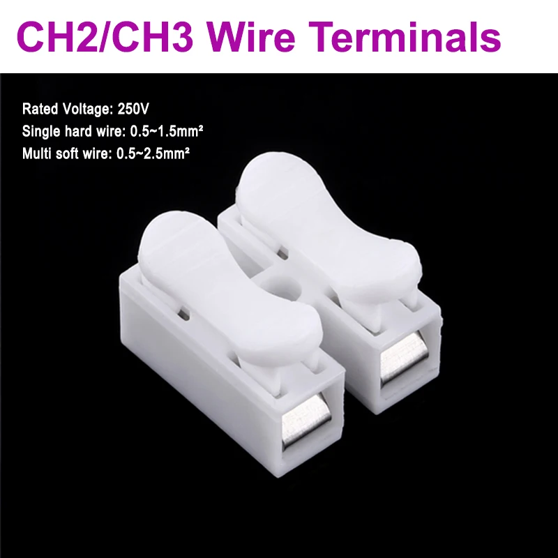 CH2-CH3-Cable-Connector-High-Pressure-Resistant-2pin-3pin-10A-220V ...