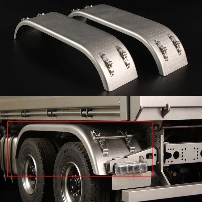 Metal Upgrade Fender for 1/14 Tamiya RC Truck Scania BENZ VOLVO MAN Diy ...