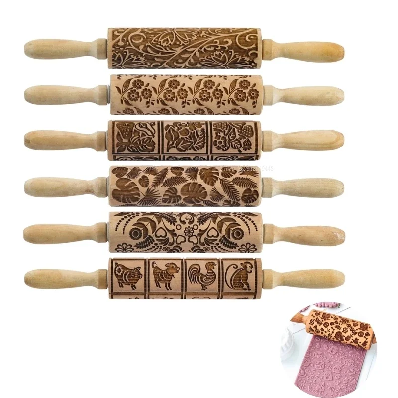 Pottery-Texture-Stick-Embossed-Tree-Stone-Flower-Pattern-Embossed-Clay ...