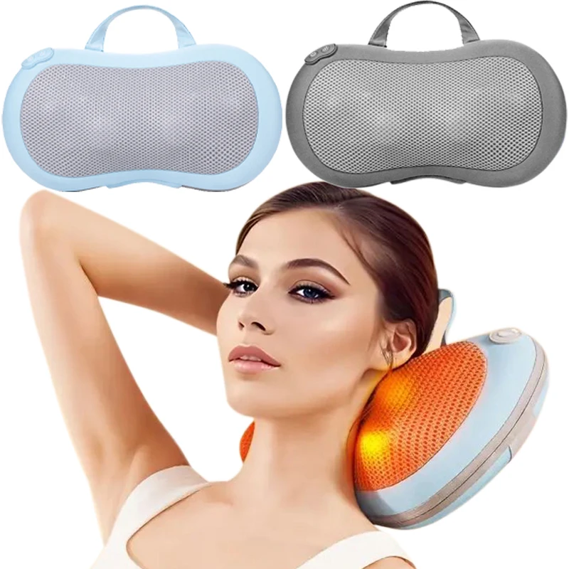 Electric-Heated-Cervical-Spine-Massage-Pillow-Neck-Charging-Full-Body ...