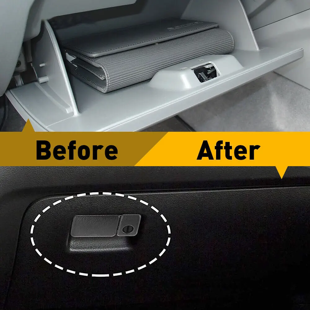 Plastic-Car-Glove-Box-Lock-Latch-Handle-Plastic-Black-Auto-Glove-Box ...