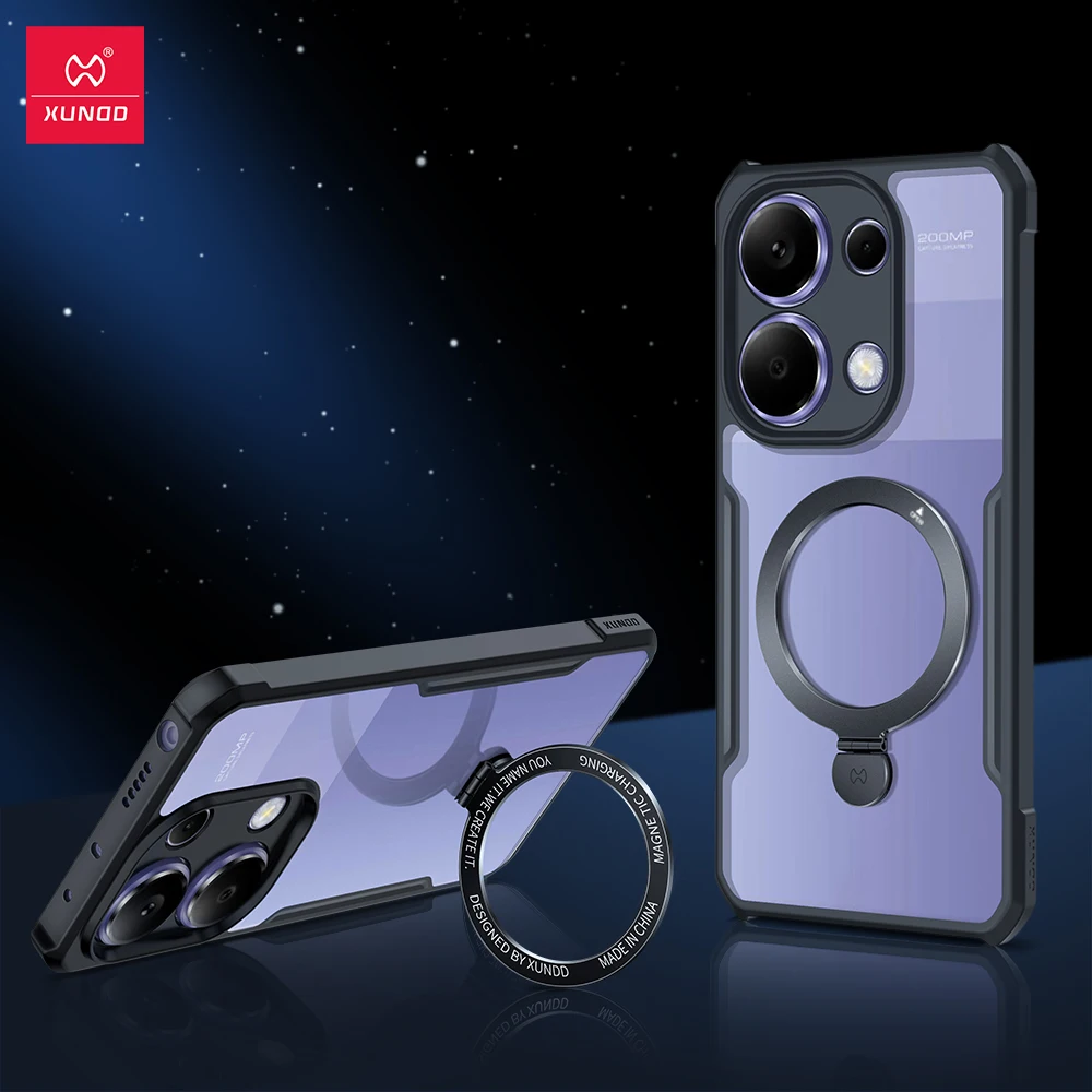 Xundd-For-Xiaomi-Poco-M6-Pro-4G-Cover-Magnetic-Holder-Case-Magnet-Ring ...
