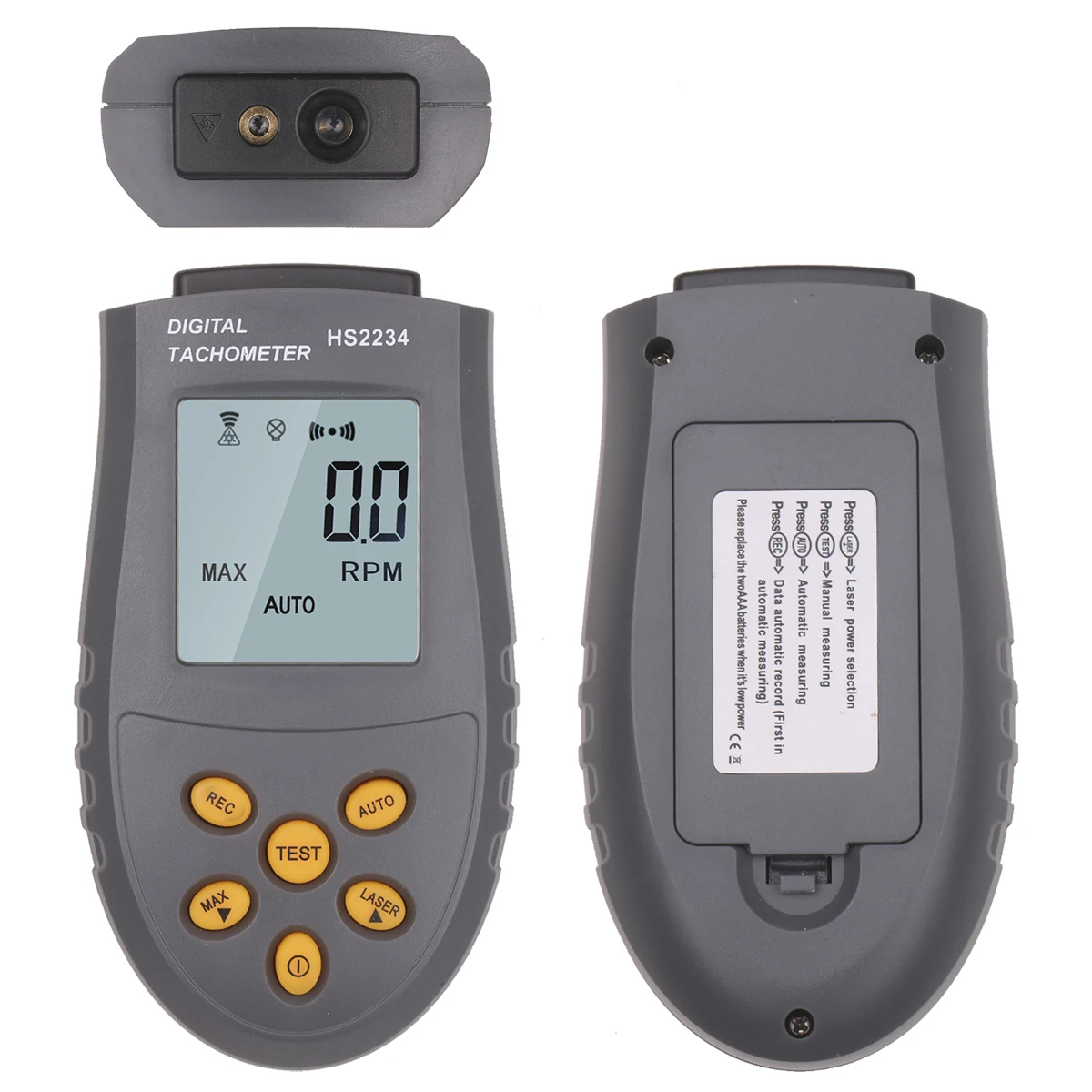 Portable-High-precision-Digital-Tachometer-with-Laser-Manual-Automatic ...
