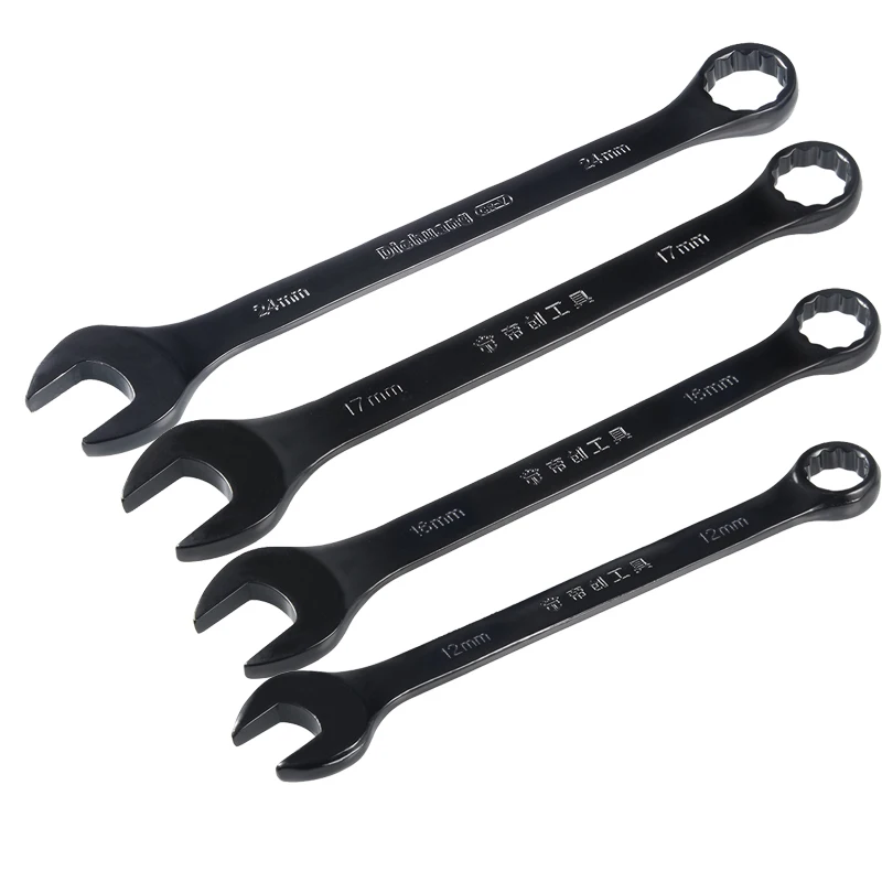 1pc-11-24mm-Metric-12-Point-Box-Open-End-Combination-Wrench-Cr-V-Opened ...