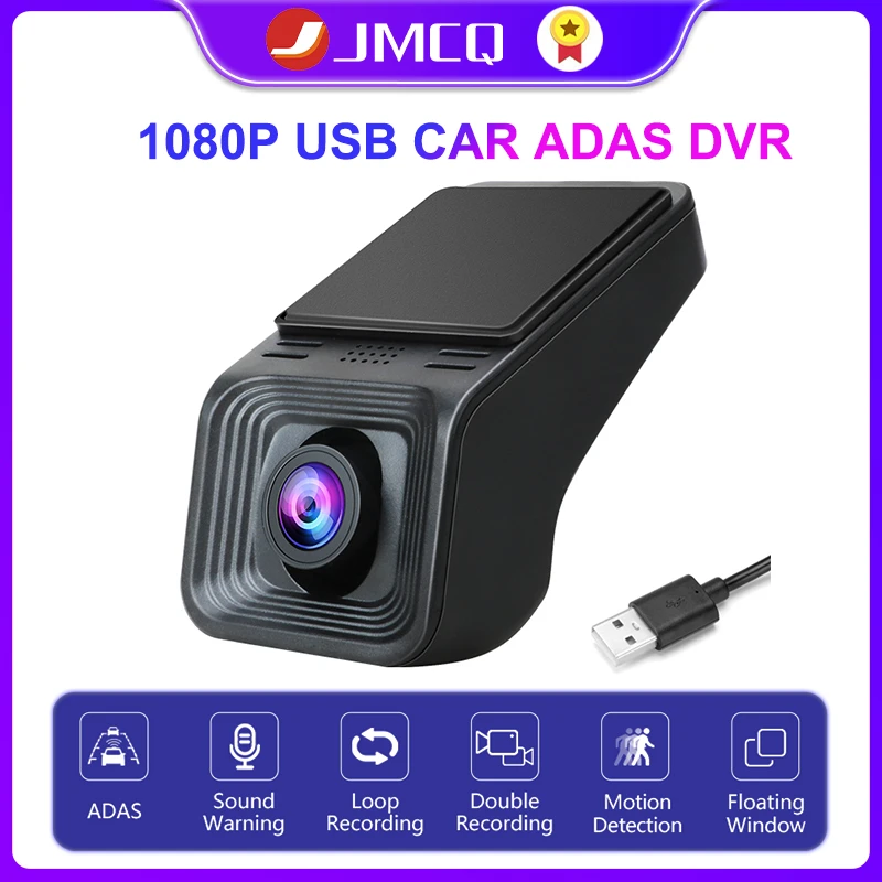 Jmcq Usb Adas Car Dvr Hd 1080p For Android Multimedia Player Camera ...
