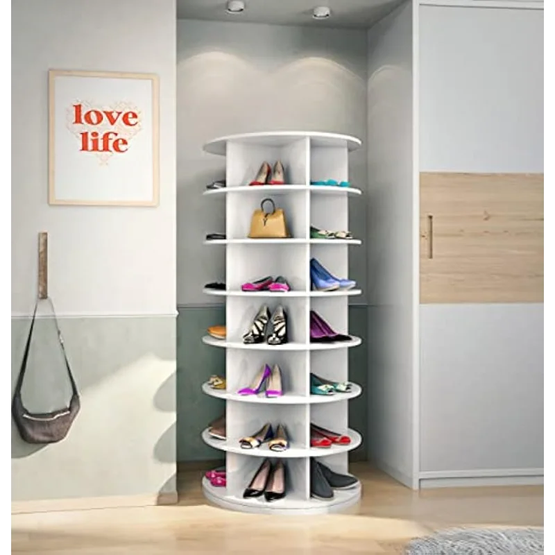Weinstein-storage-Rotating-shoe-rack-360-original-Spinning-shoe-rack ...