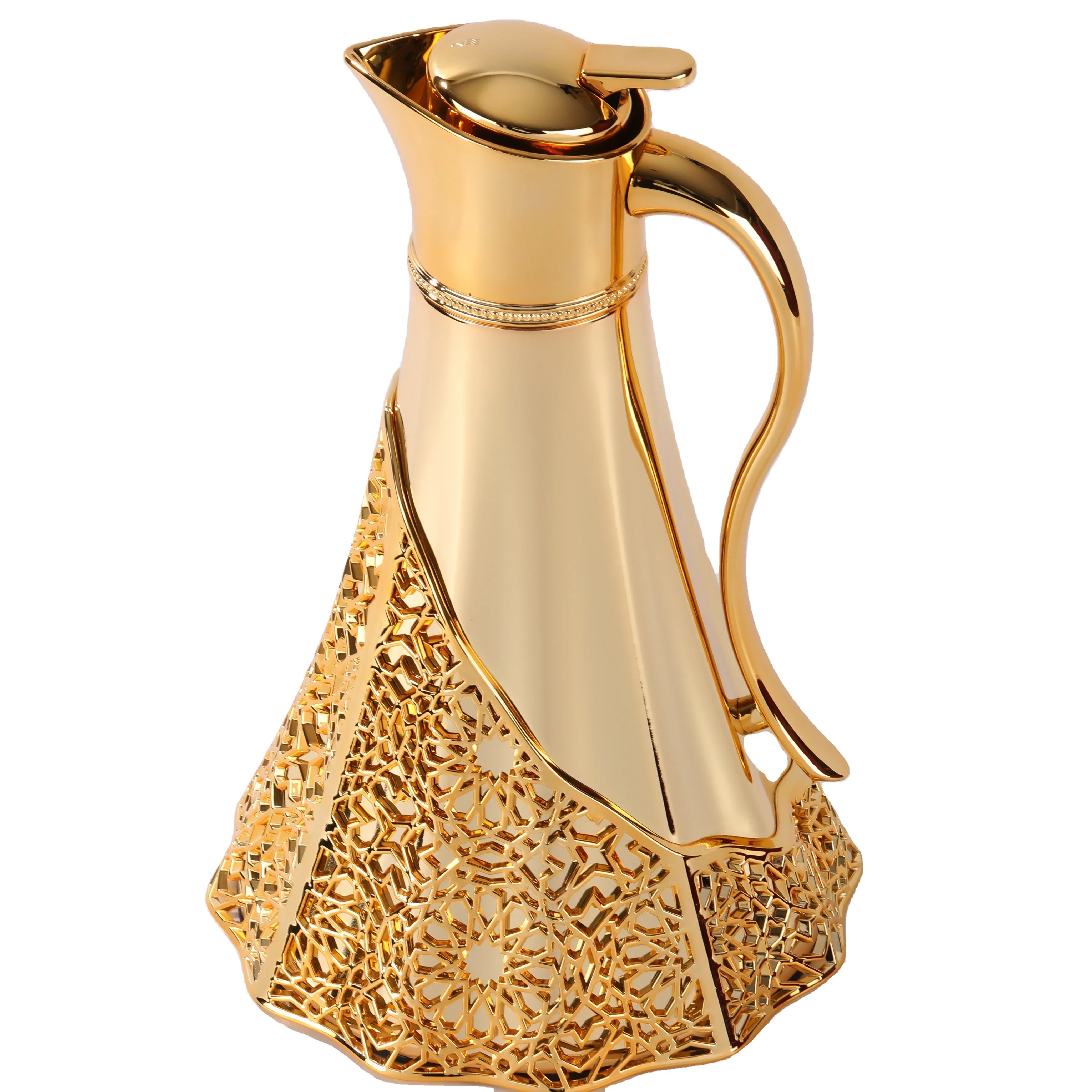 New High-End 1.0L Coffee Pot and Milk Teapot Hollow Design Style Luxury ...
